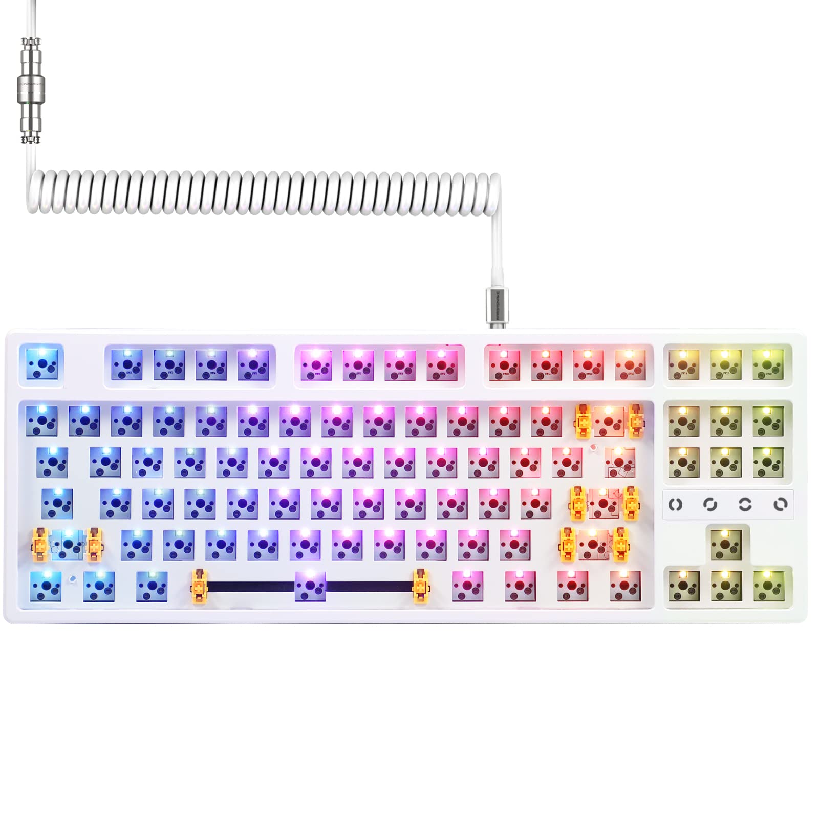 Mua Keyboard Kit DIY Mechanical Keyboard RGB 87 Keys 80% TKL Barebone ...