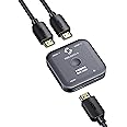 Amazon.com: SHERRIVA 10K 8K HDMI Switch – 2 in 1 Out, Bi-Directional HDMI Splitter Switcher, 8K ...