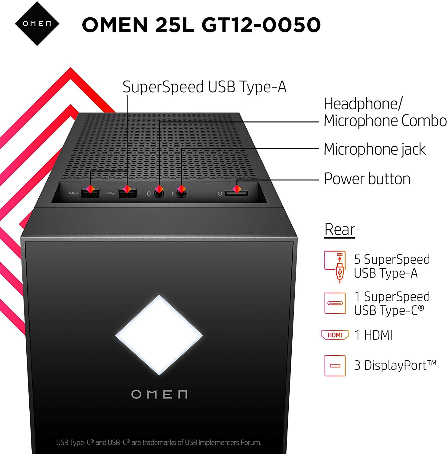 Mua 2021 HP OMEN 25L Gaming Desktop PC AMD 8 Core Ryzen 7 3700X (Up to ...