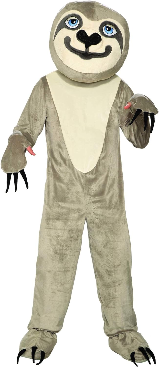 Amazon.com: Forum Novelties Sloth Mascot Costume, Grey, One Size: Clothing