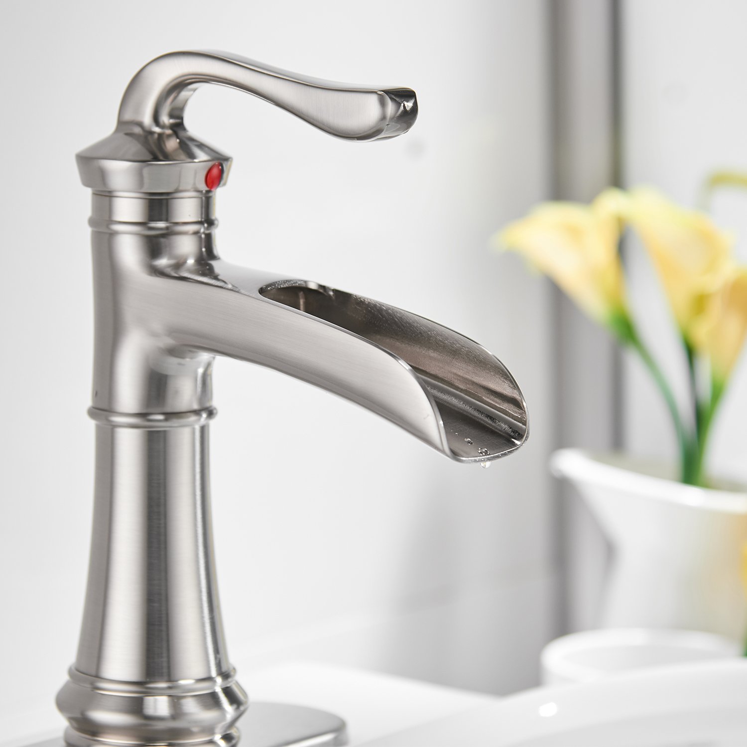 Bathroom Faucets Waterfall Signature Hardware Melton Waterfall
