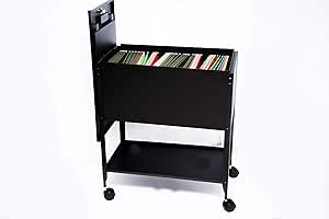 Amazon.com: File Rolling Cart with Lid Drawer on Wheels Storage Lock ...