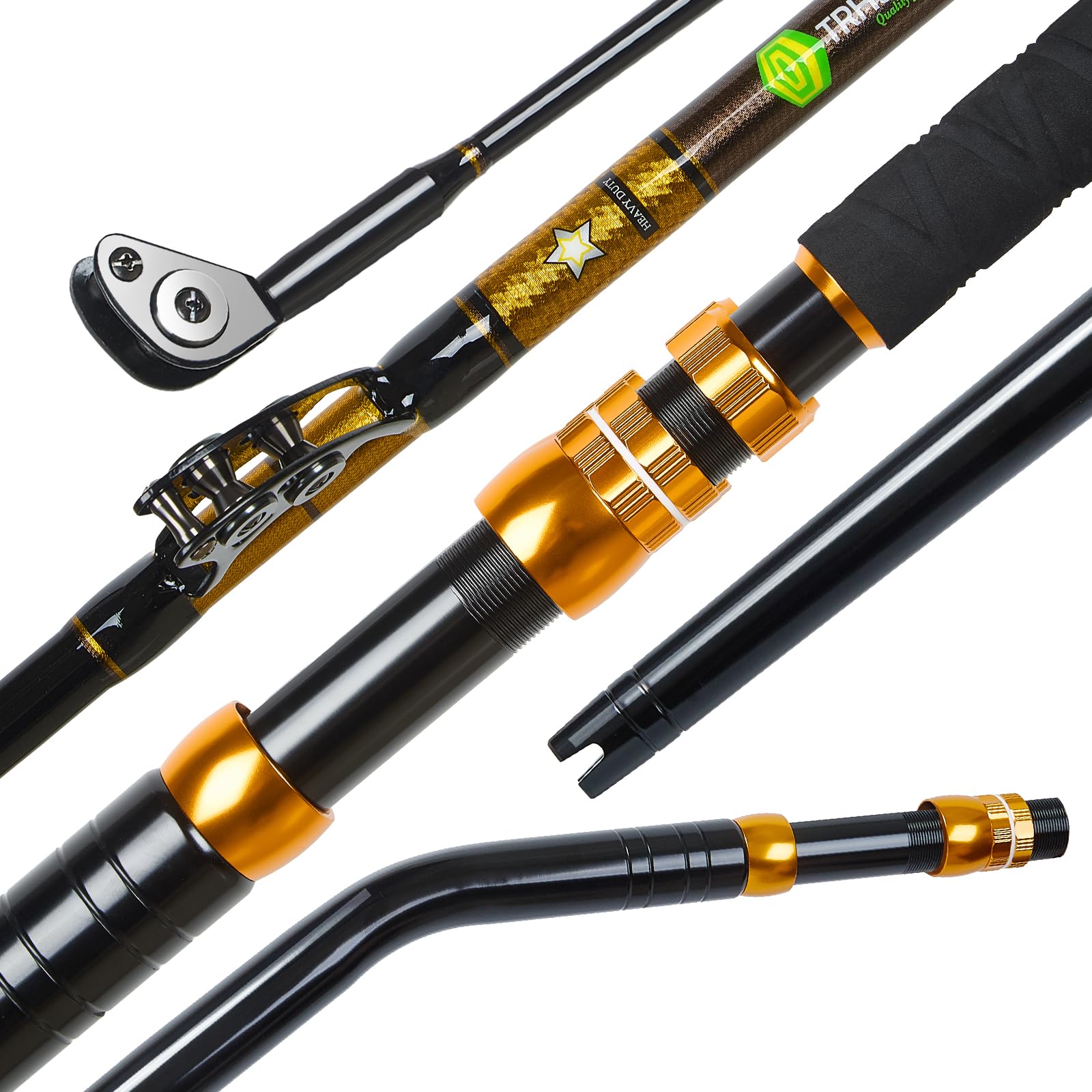 TRHUNTER Offshore Trolling Rod Saltwater Big Game Boat Fishing Rod ...