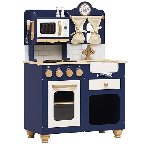 Le Toy Van Oxford Deluxe Toy Kitchen Premium Wooden Toys for Kids Ages ...