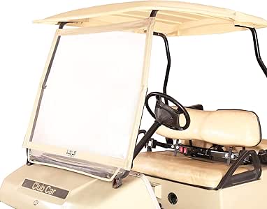 Amazon.com : 10L0L Newest Foldable Golf Cart Windshield Fits Club Car ...