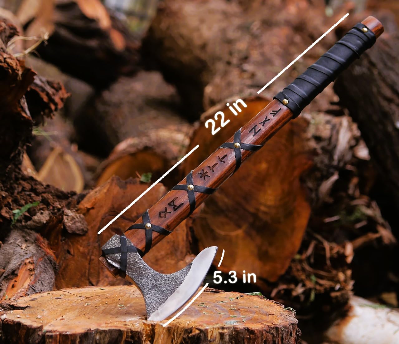 Al-Salah-Craft Viking Axe Ragnar Lothbrok Handmade Hatchet Hunting Axe ...