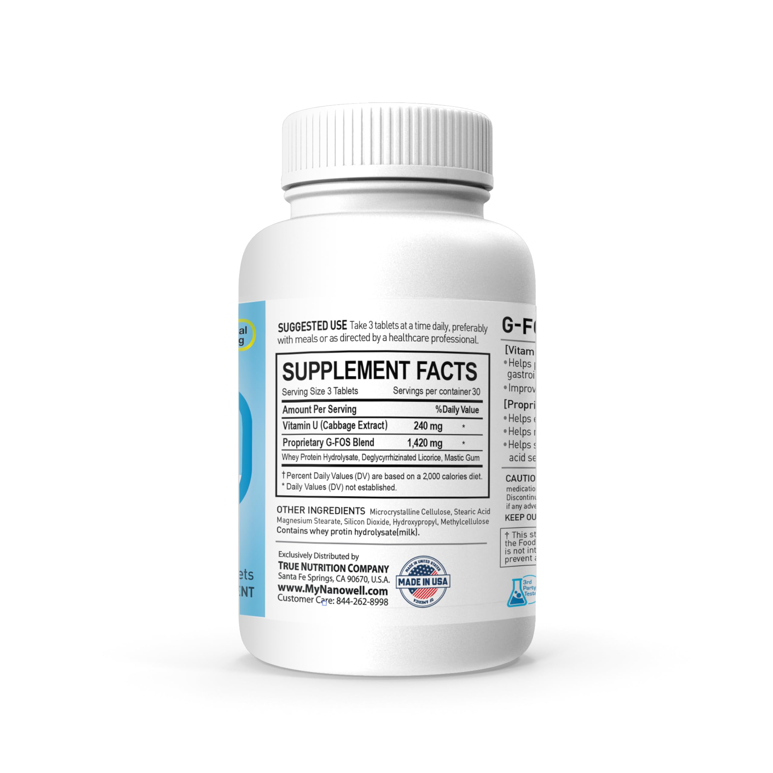 Mua NANOWELL G-FOS Digestive & Gut Health Supplement with Vitamin U ...