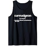Amazon.com: Curmudgeon Definition Noun Old Man Grouchy Crusty Geezer T ...