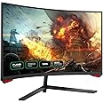 Amazon.com: Fiodio 24'' 165Hz Refresh Rate Curved Monitor Full HD 1080P ...