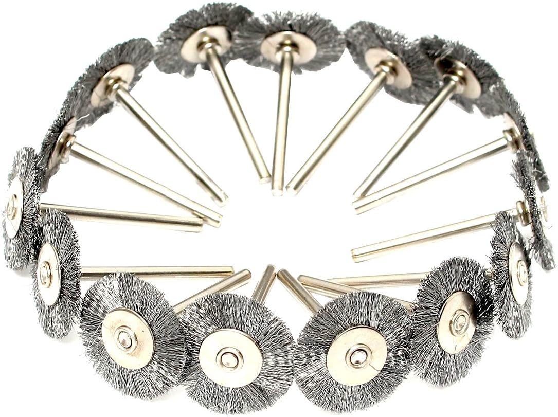 REAMTOP 45Pcs Steel Wire Wheels Pen Brushes Set Kit Accessories for ...