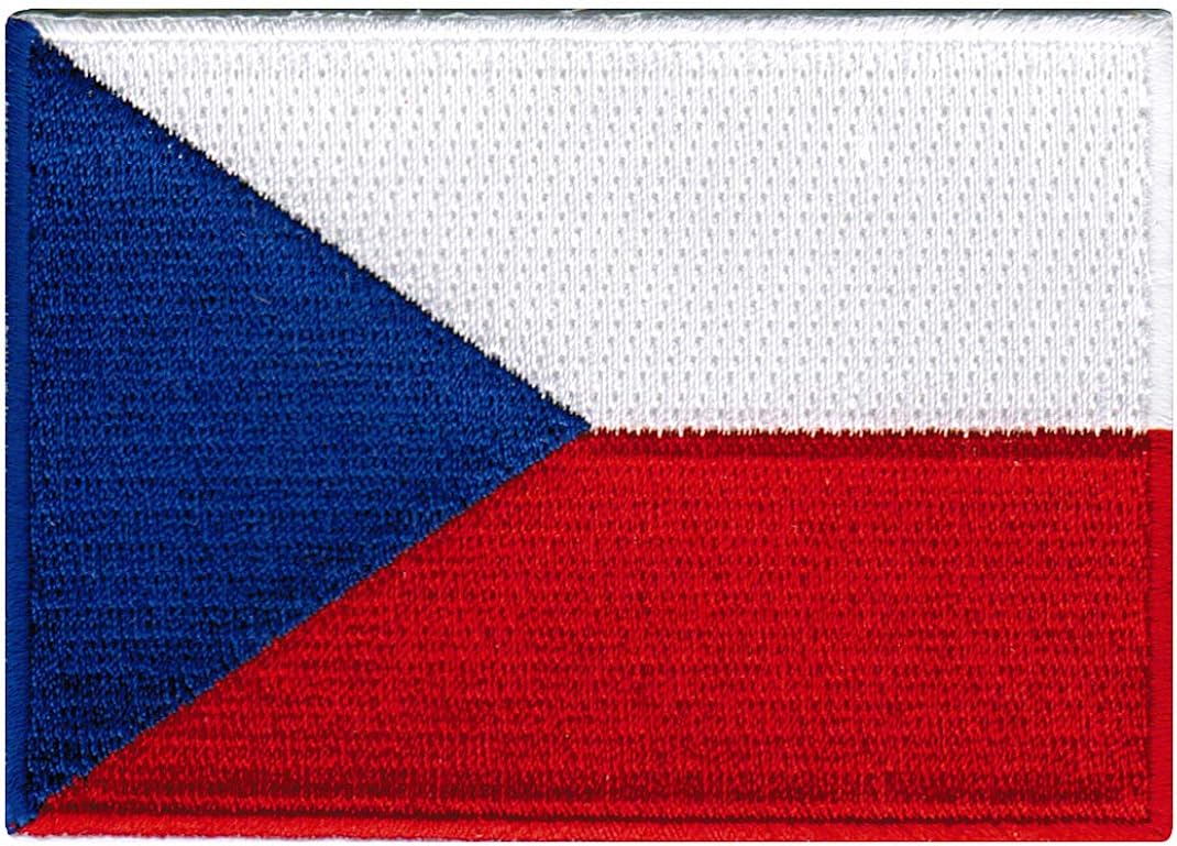 Amazon.com: Czech Republic Flag Embroidered Patch Czechoslovakia Iron ...