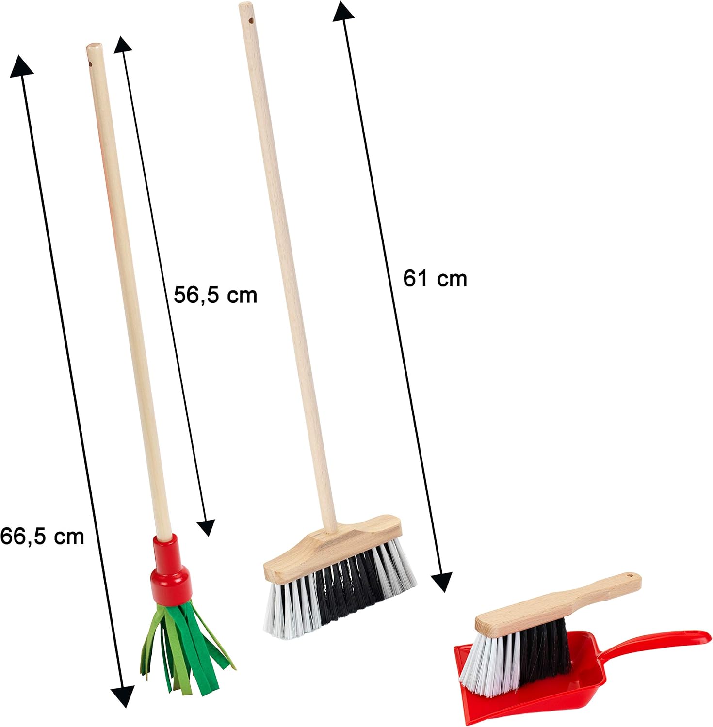 Theo Klein 6601 Pure Fresh Broom Stand, Wood, Toy, Multicolour – BigaMart