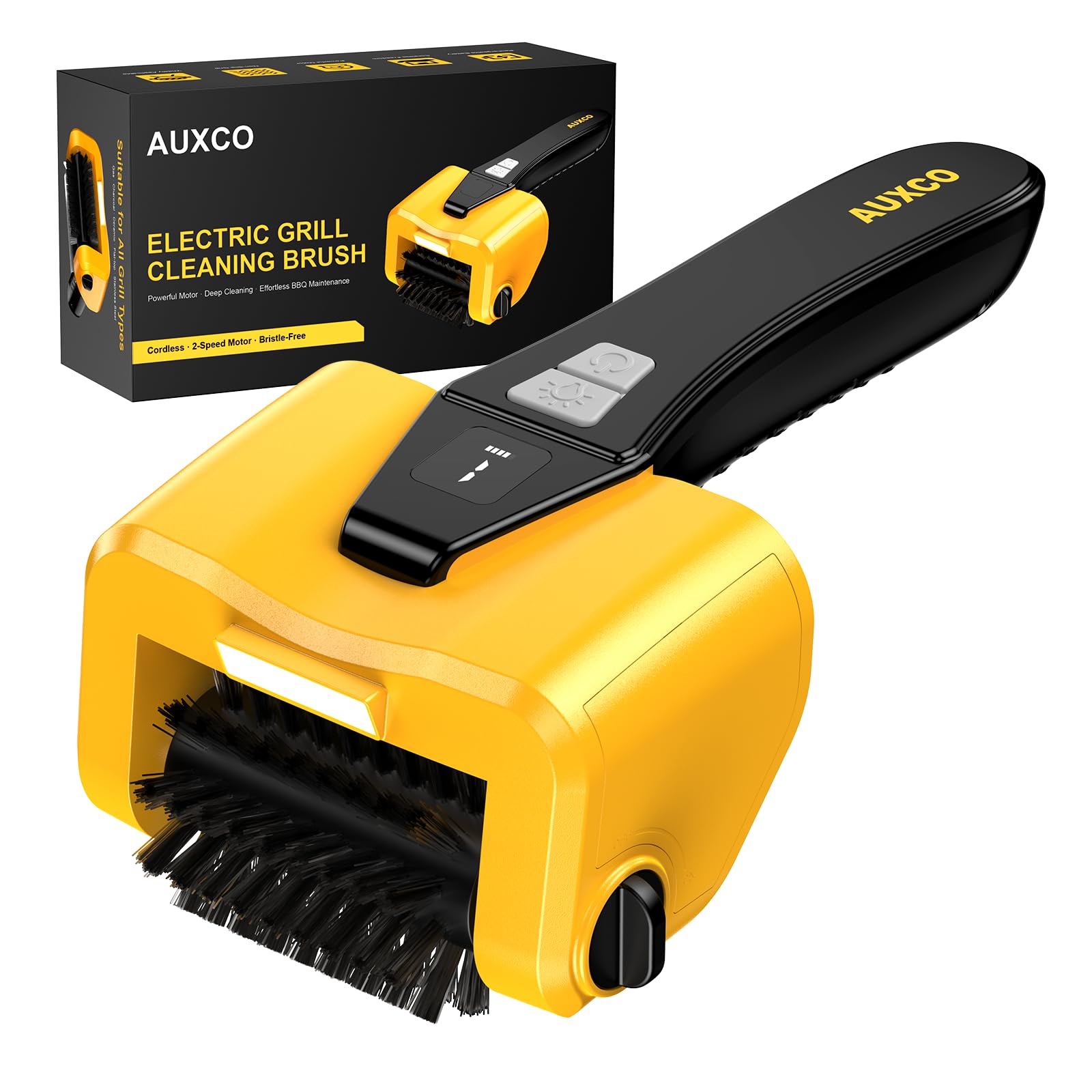 AUXCO Grill Brush - 4000mAh Electric Grill Brush for Outdoor Grill with ...