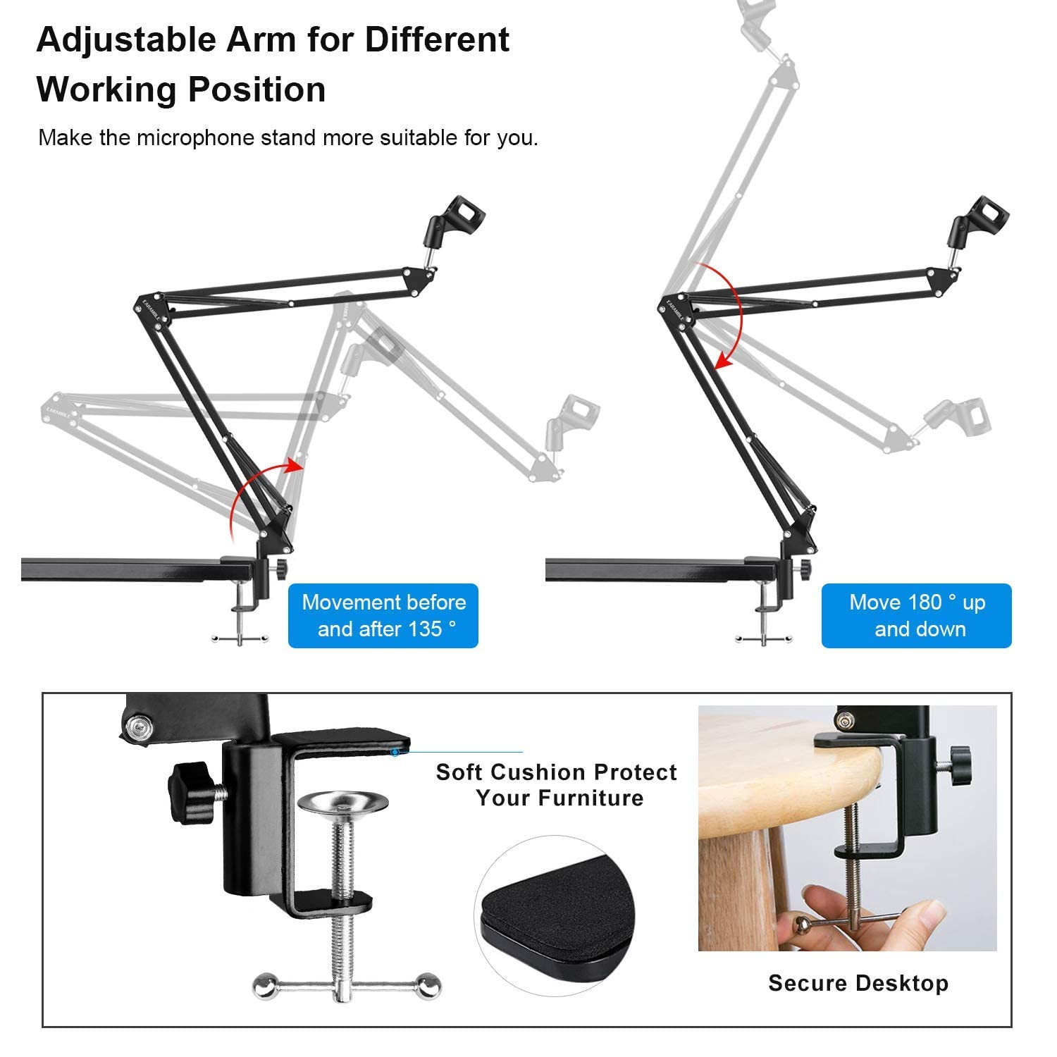Mua For Blue Yeti X Boom Arm, Heavy Duty Adjustable Blue Yeti Nano ...