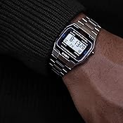 Casio Collection Unisex Adults Watch A163WA-1QES: Casio: Amazon.co.uk ...