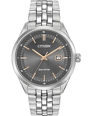 Amazon.com: Citizen Men's Classic Addysen Eco-Drive Watch, 3-Hand Date ...