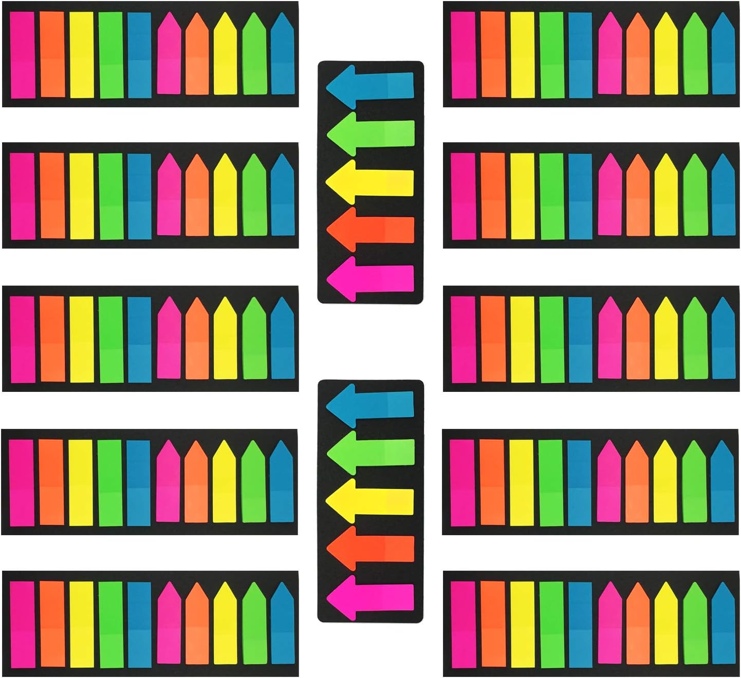 2200 Pieces Sticky Notes Index Label Text Highlighter Strips ...