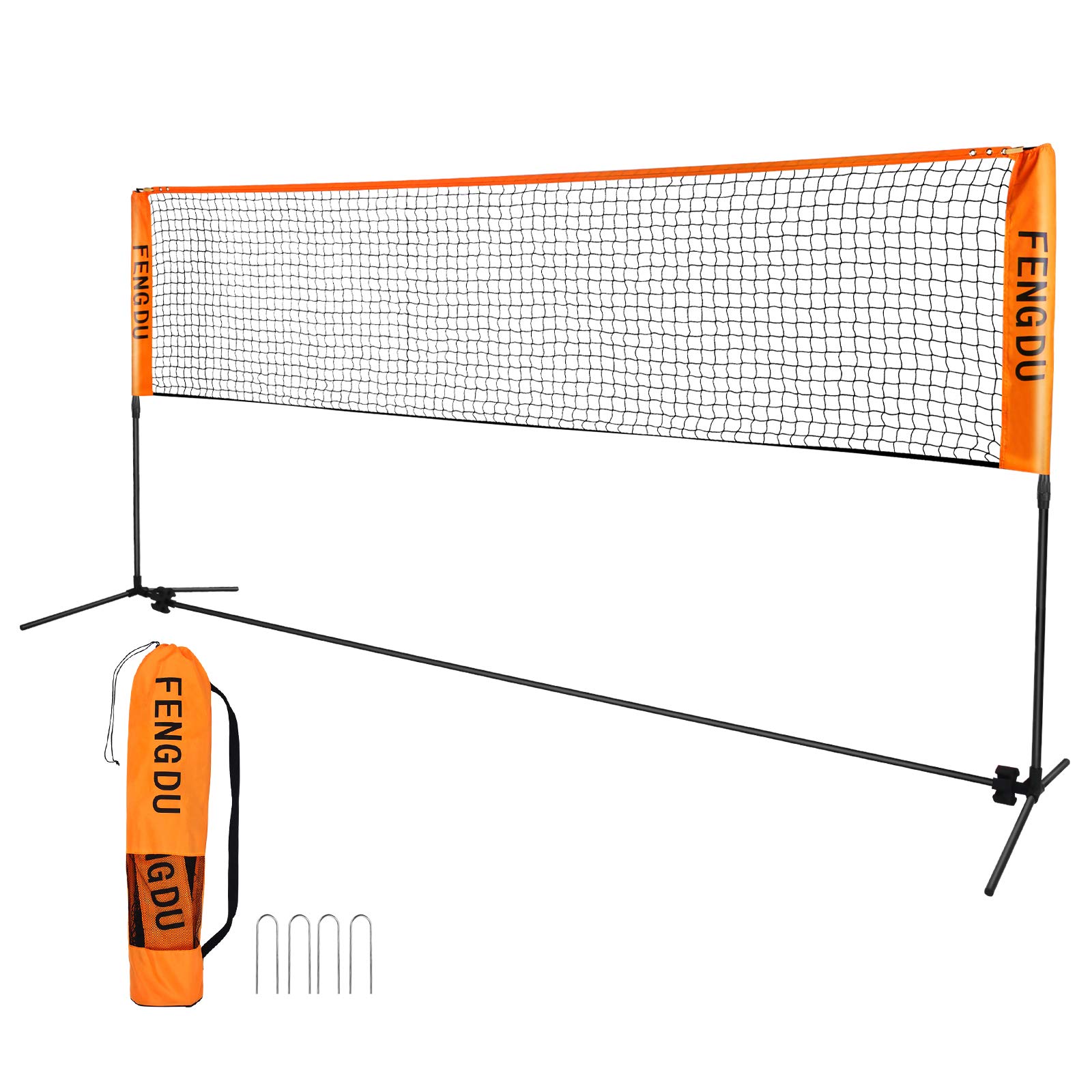 Portable Badminton Net Set, Adjustable Height Tennis Net, Kids ...