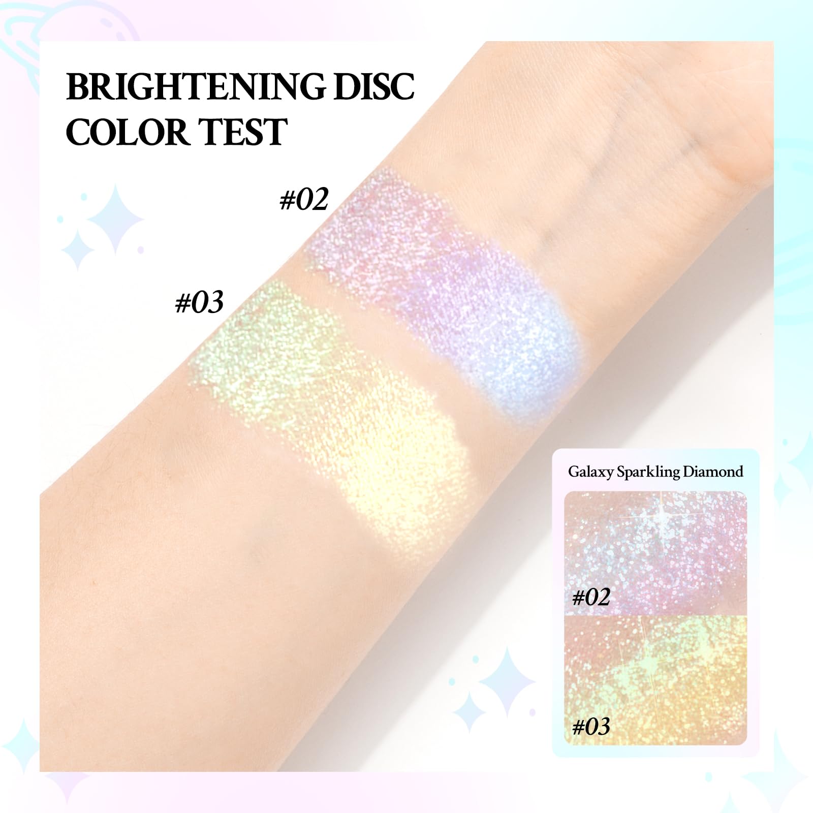 Mua Chameleon Face Highlighter Palette, Multichrome Glitter Shimmer ...