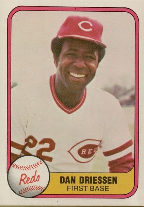 Amazon.com: 1981 Fleer #205 Dan Driessen Cincinnati Reds: Collectibles ...