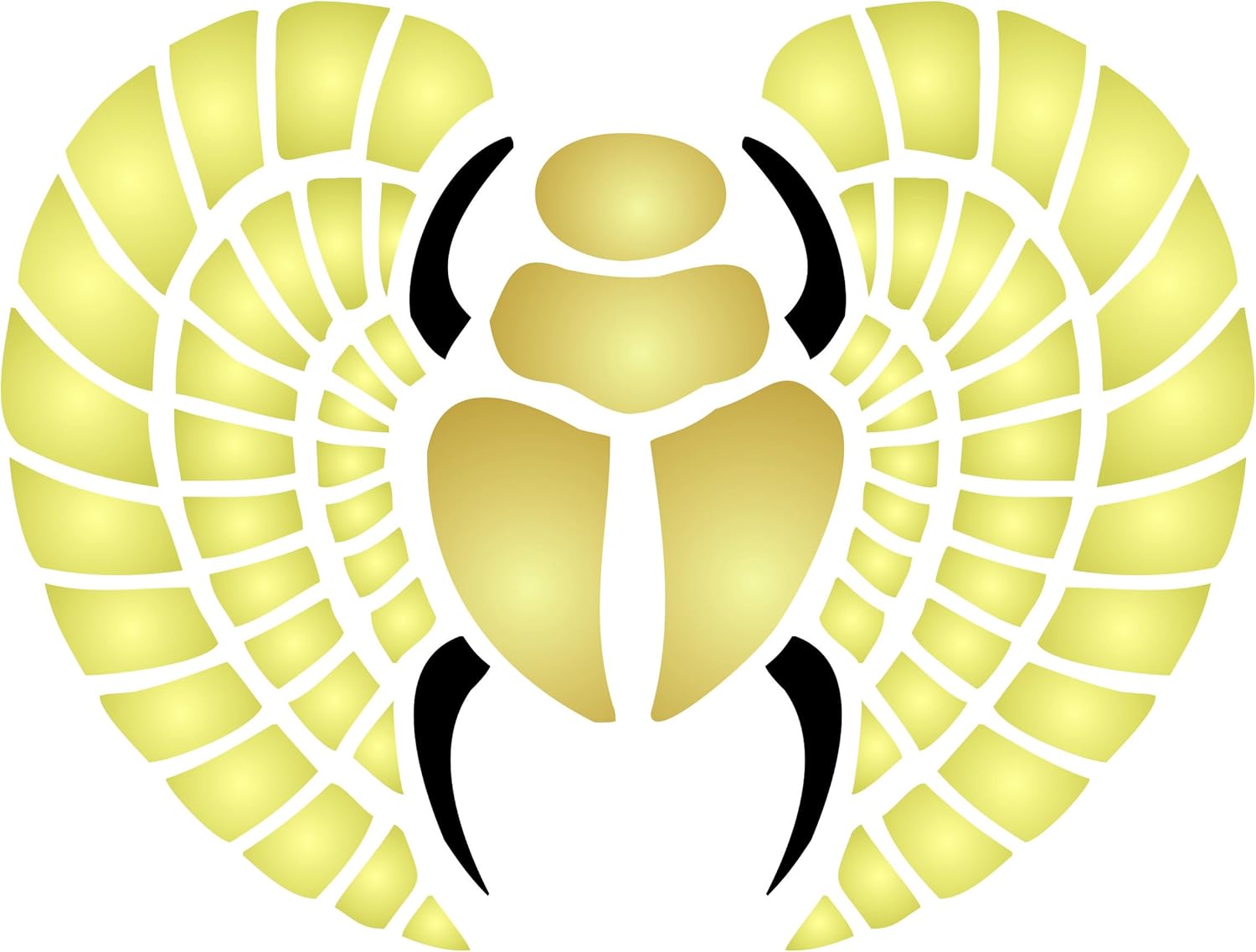 Scarab Beetle Stencil – 10 x 7.5cm (S) – Reusable Egyptian Beetle ...