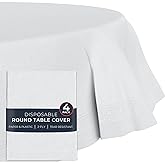 Amazon.com: HOUZZKINGZ USA Black Paper Tablecloths for Round Tables ...