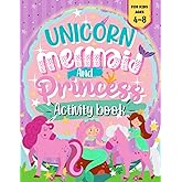Princess Maze Book for Kids Ages 4-8: Activity book with over 90 ...