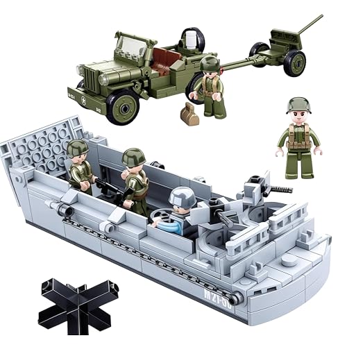 General Jim's WW2 Landing Craft Higgins Boat Building Blocks Set – 325 ...
