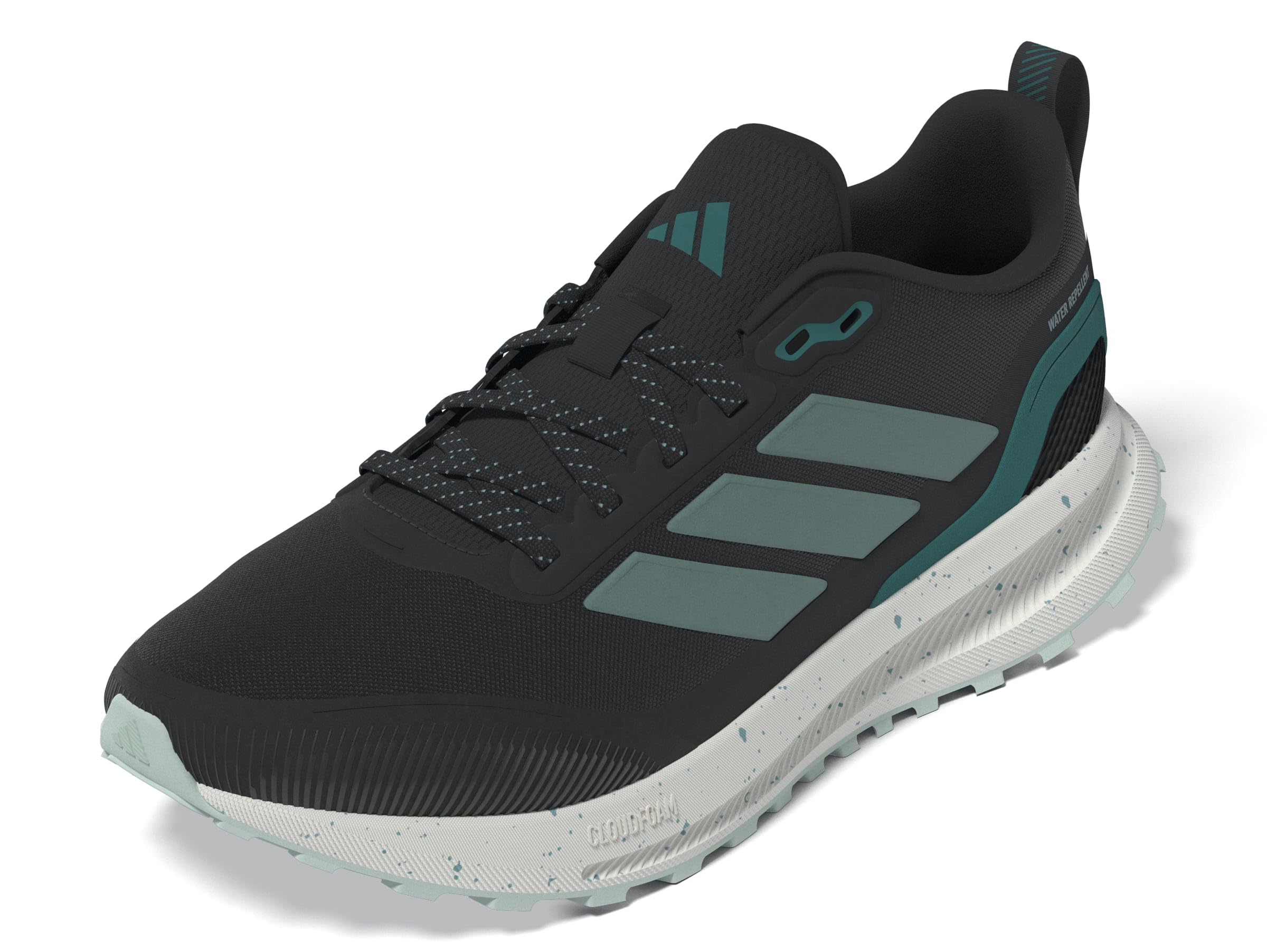 adidas Women's Run Falcon 5 Trail Sneaker, Carbon/Mint Ton/Halo Mint, 9 ...