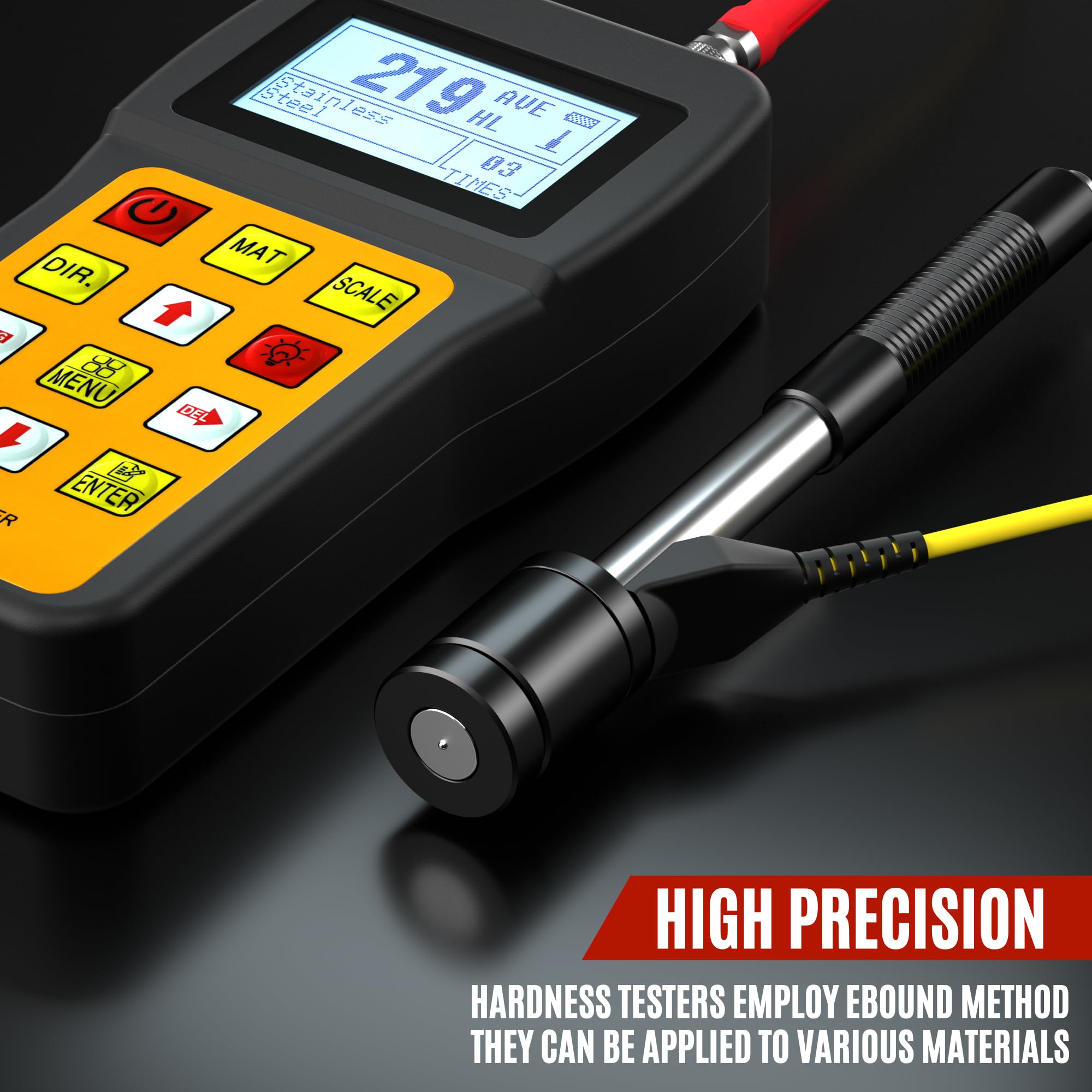 Non-Destructive Metal Hardness Tester, Digital Metal Hardness Test Kit ...