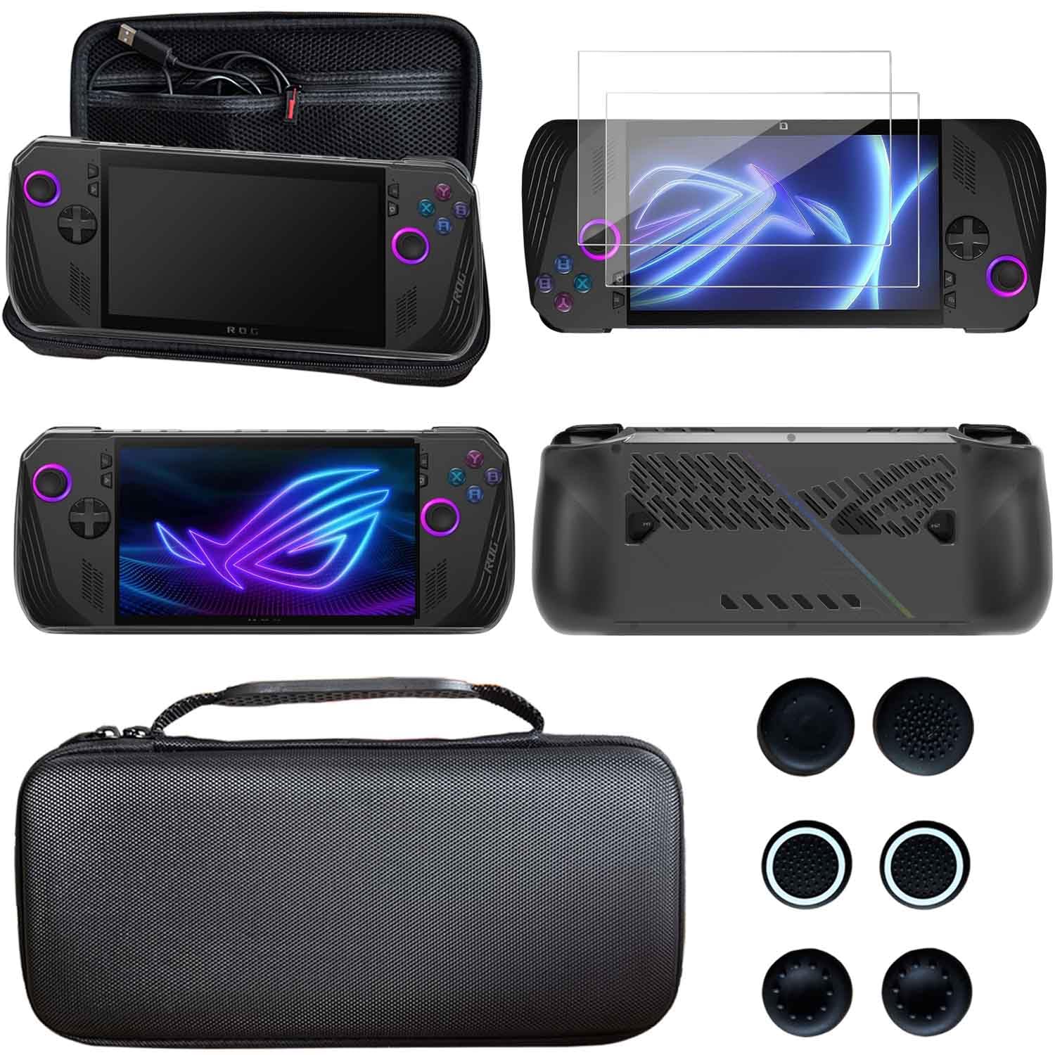 YOOWA Accessories Kit for Rog Ally X 2024 - Black Accessories Bundle ...