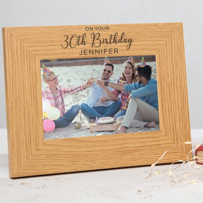Amazon.com: Personalized 30th Photo Frame - 1989 30th Birthday Gifts ...