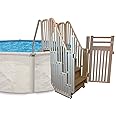 Amazon.com: Confer Plastics Entry System for Above Ground Pools- Warm Gray Frame, Gray Steps ...