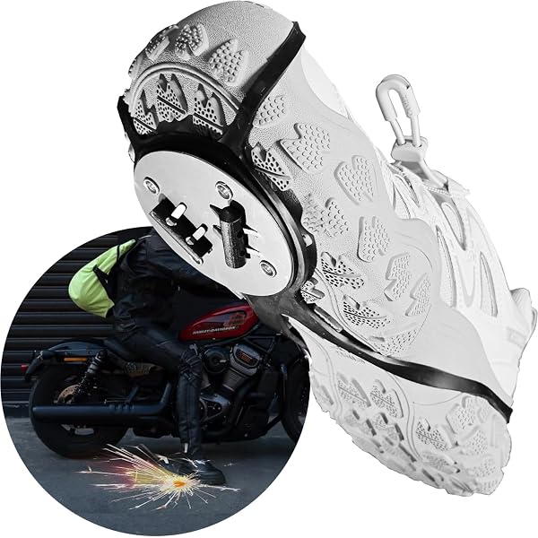 Ember V6 Feet Sparks RIDERS' Motorcycle Shoe Flint Pads, Friction ...