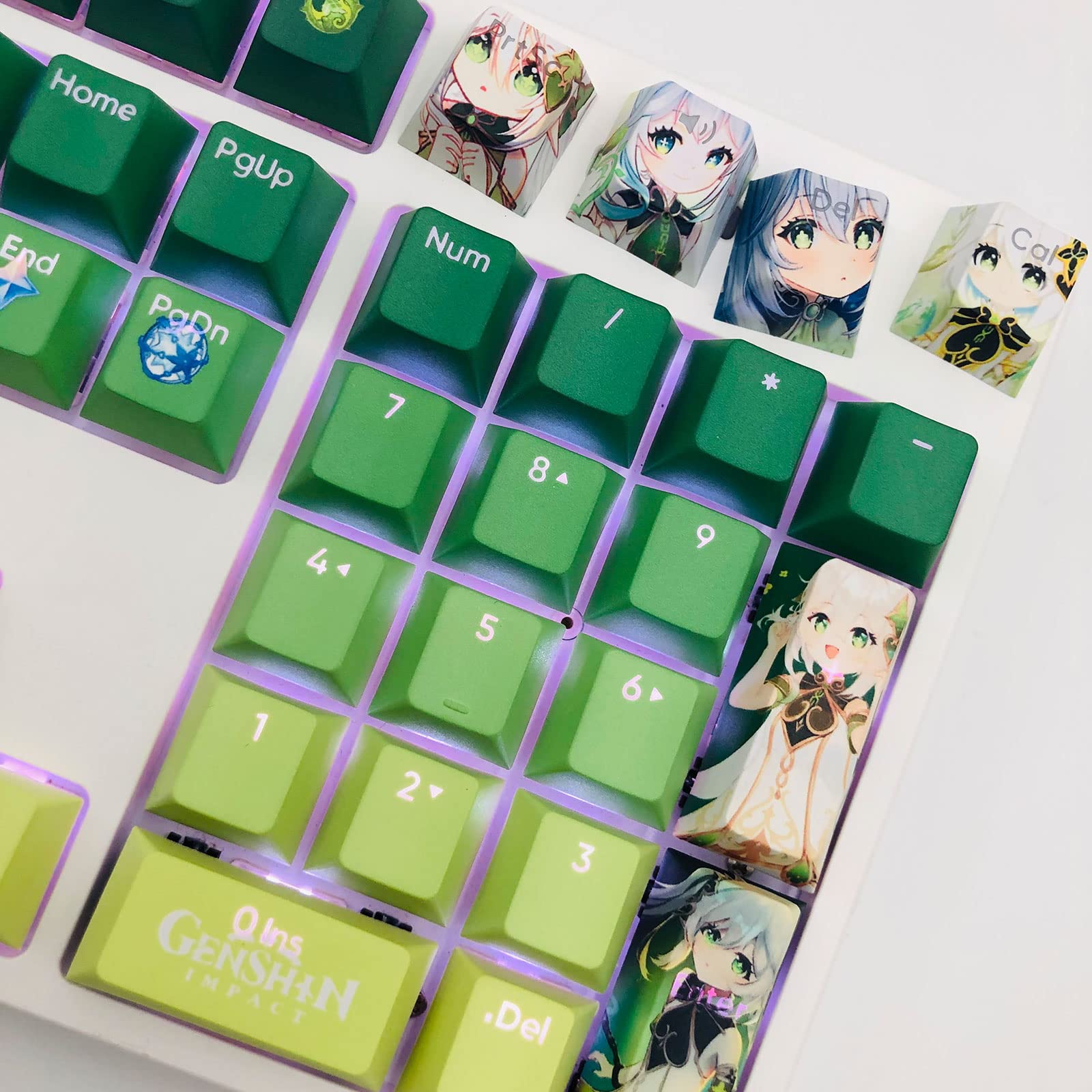 Mua CN GAMING Genshin Impact Nahida PBT Backlit Keycaps 108 Full Keys ...