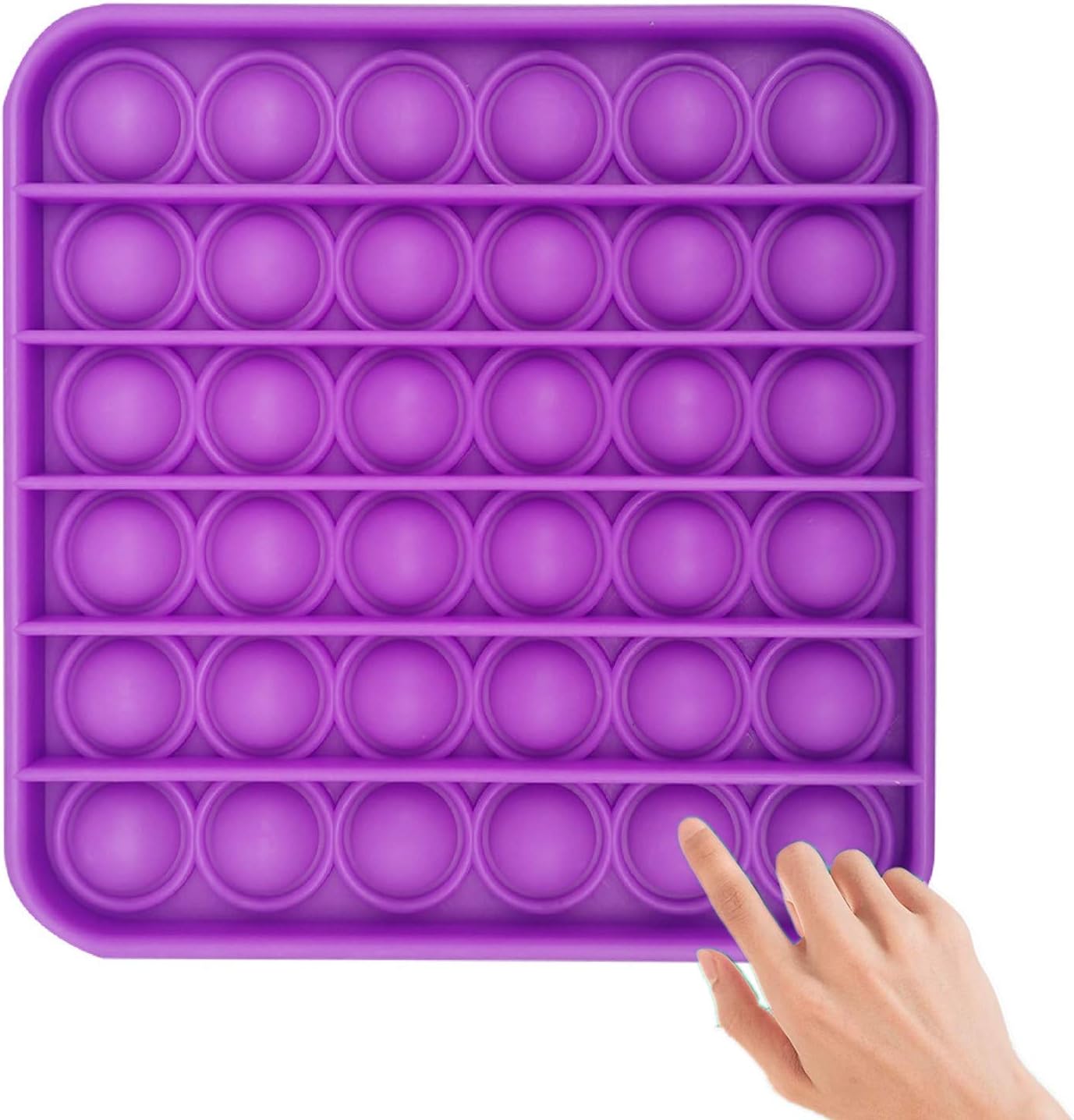 EQARD Pop Bubble Sensory Fidget Toy Silicone Stress Reliever Autism ...