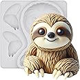 Amazon.com: Fondant Mold Sloth Woodland Animal Cake Topper 2.7 Inches ...