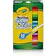 Amazon.com: Crayola 50ct Washable Super Tips Markers 50 Color Variety ...