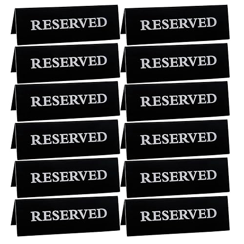 12 Pieces Reserved Table Sign for Wedding Acrylic Reservation Signs for ...