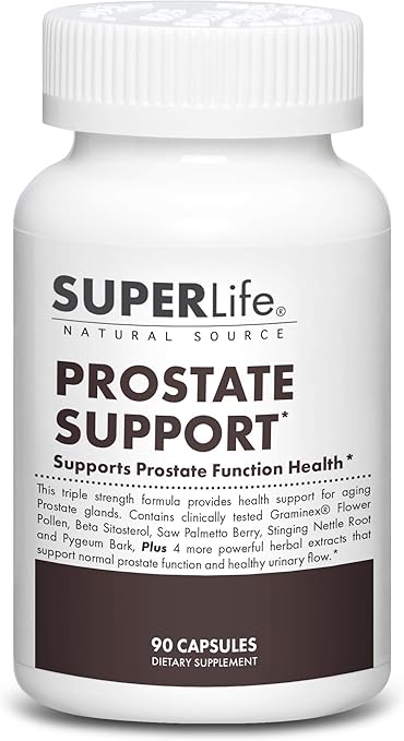 Amazon.com: Prostate Support - 3X Strength with Graminex Flower Pollen, Beta Sitosterol, Saw ...
