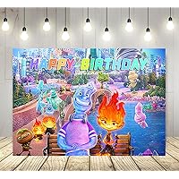 Amazon.com : Color Elemental Backdrop for Birthday Party Supplies 5x3ft ...
