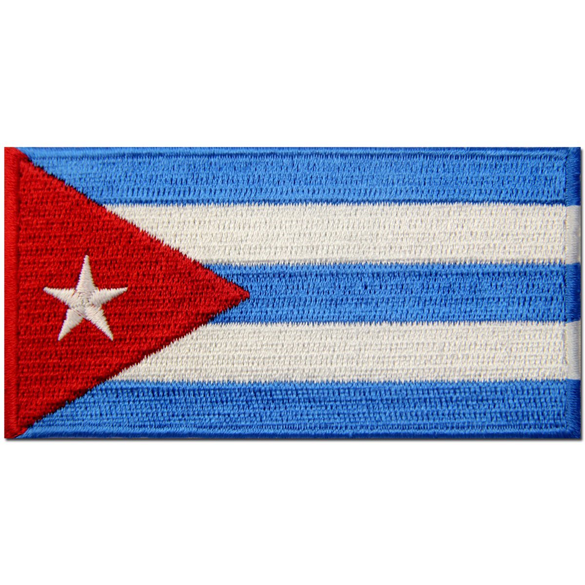 Cuba Flag Embroidered Patch Cuban Iron On Sew On National Emblem: Amazon.co.uk: Kitchen & Home