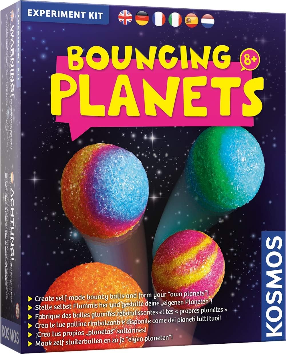 Thames and Kosmos: Bouncing Planets, make your own bouncy balls in various colours, Experiment ...
