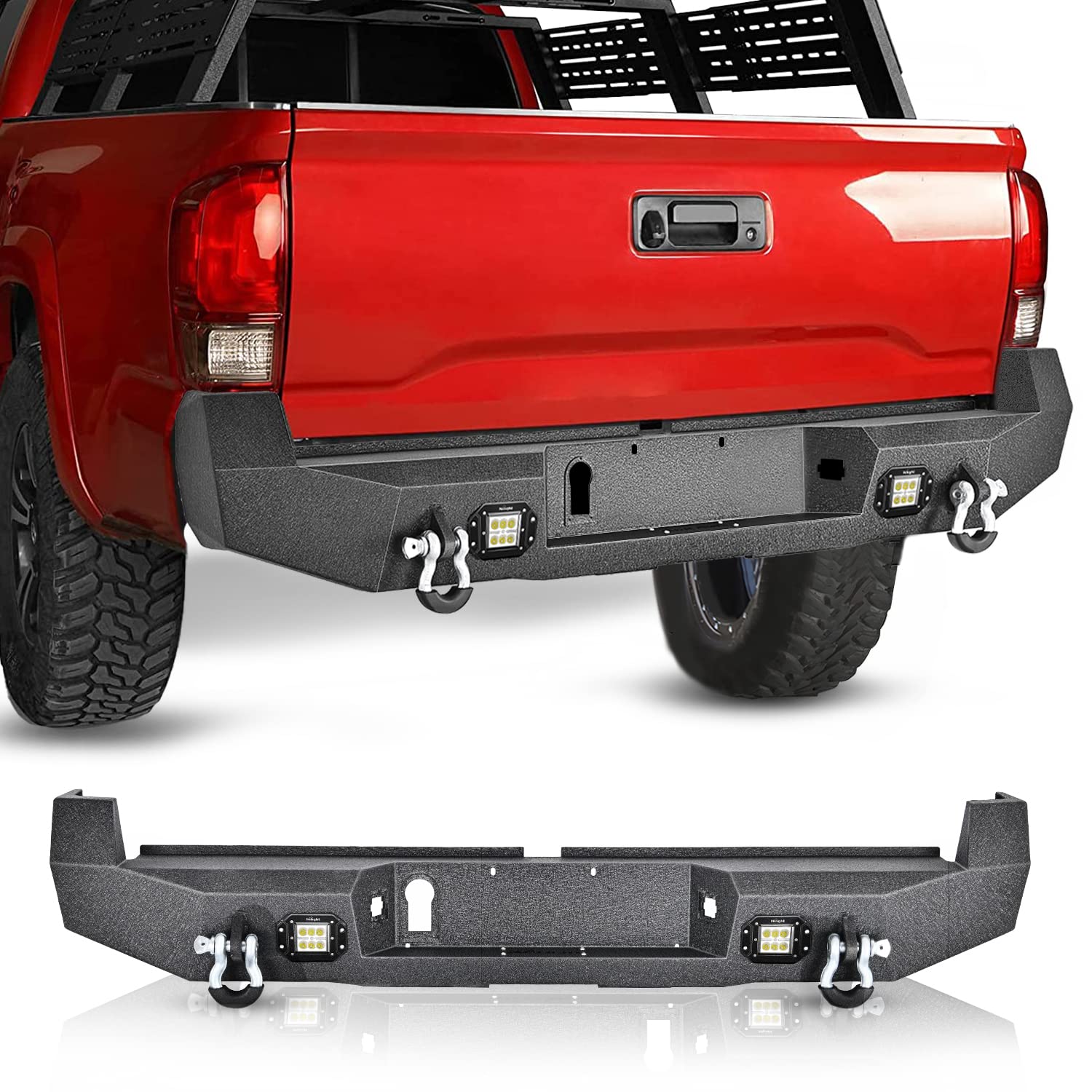 Nilight Rear Step Bumper for 2016 2017 2018 2019 2020 2021 2022 2023 ...