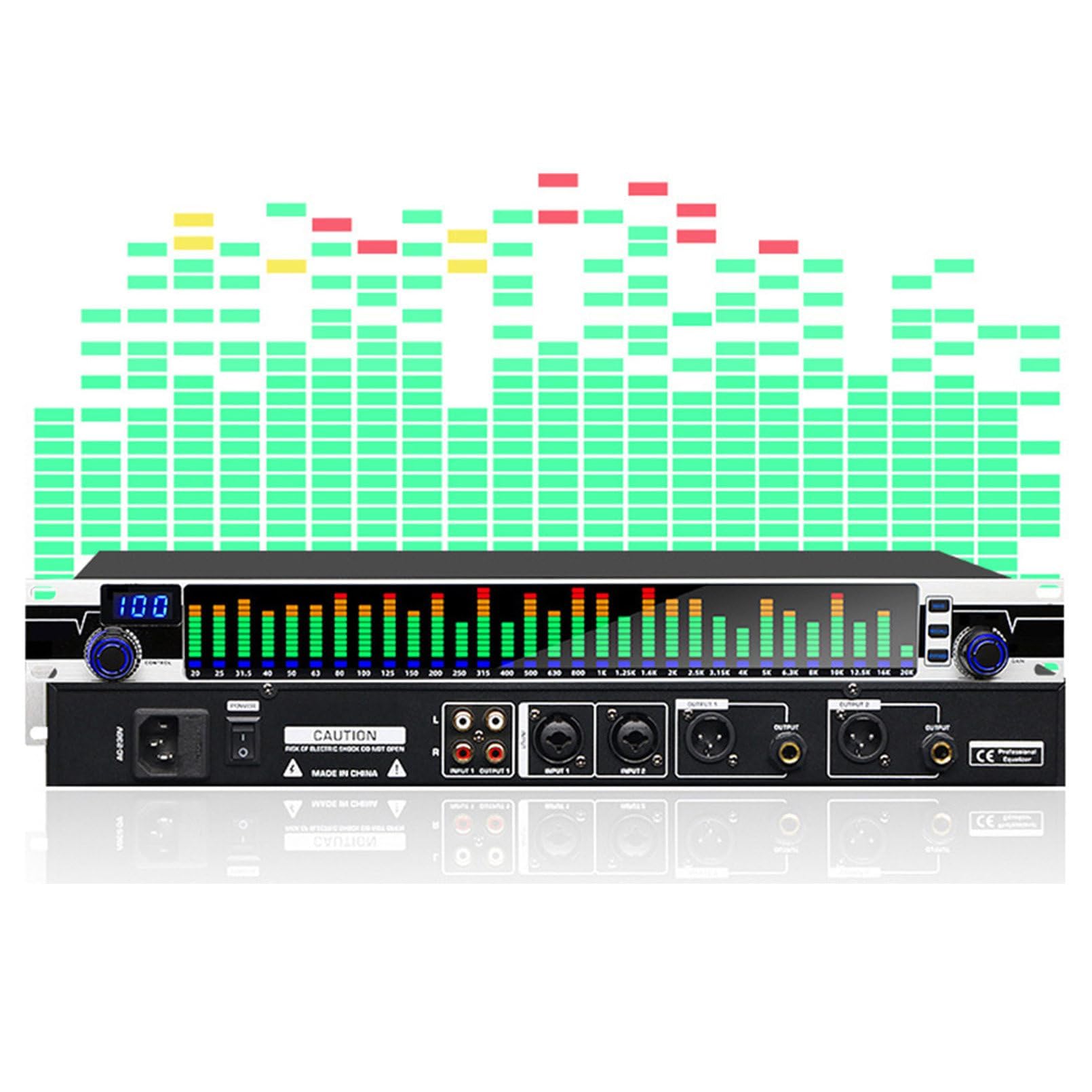 Mua 31 Band Stereo Graphic Equalizer, Graphic Equalizer Balance Effect Controller DJ Digital ...