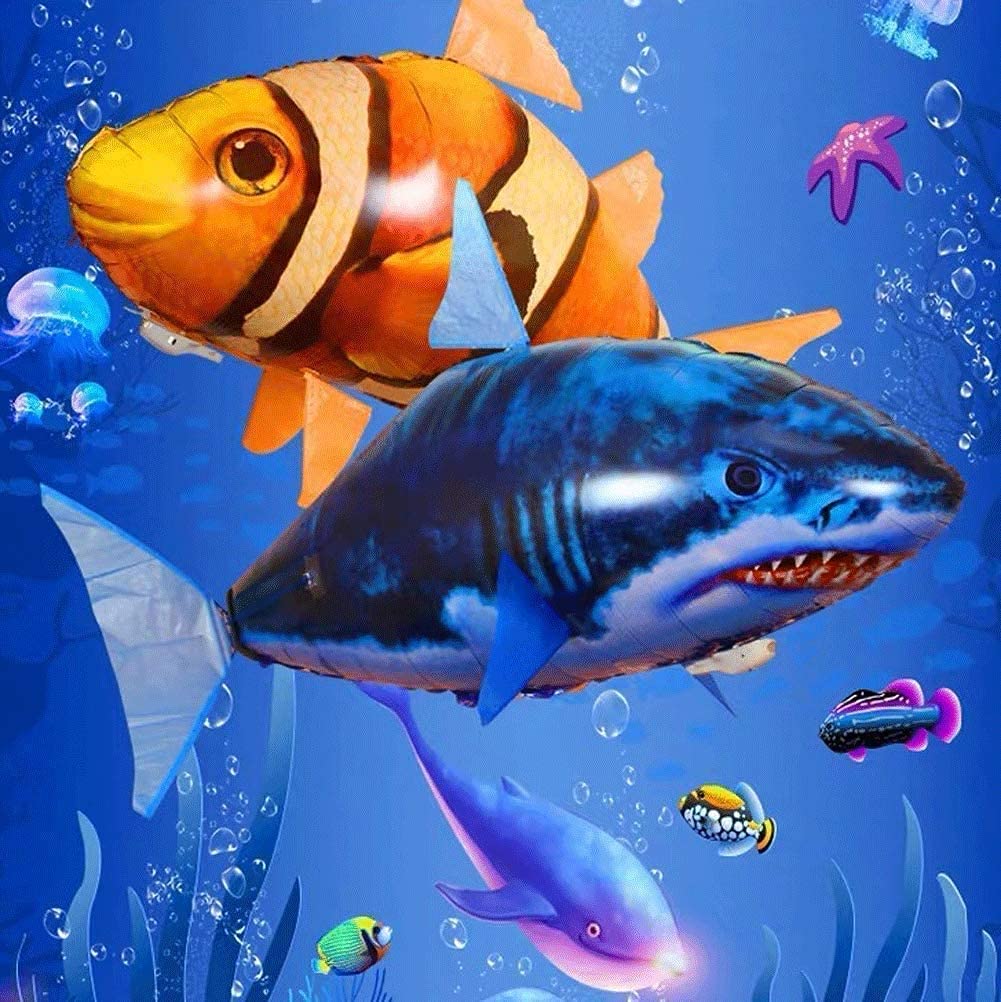 Mua Remote Control Shark Toys Air Swimming Fish Animal Toy Remote Radio ...