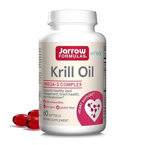 Jarrow Formulas Krill Oil - Phospholipid Omega-3 Complex with ...