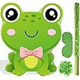 Amazon.com: Aoriher Frog Piñata with Stick Blindfold and Confetti Frog ...
