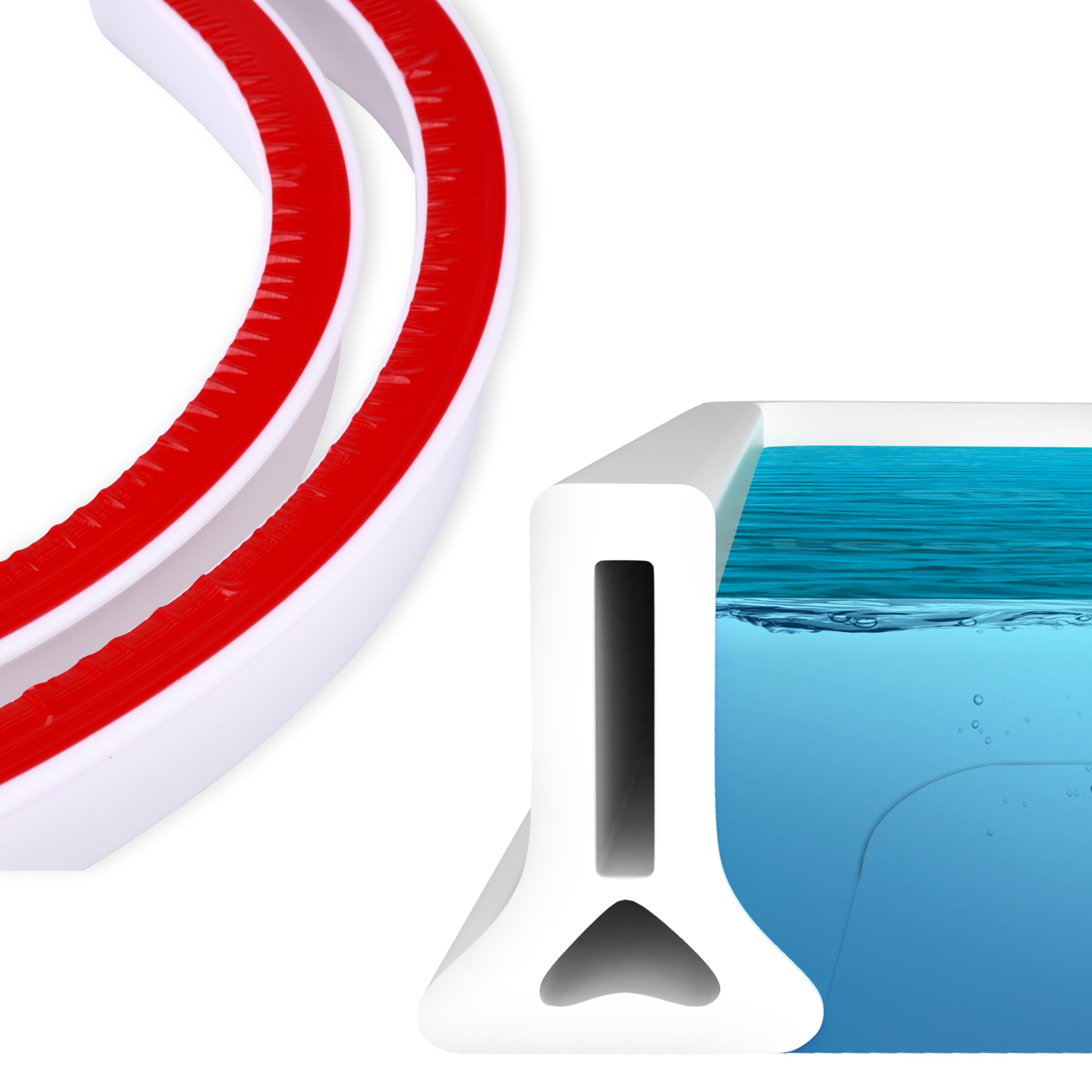 Dorence 6.5ft Shower Water Guard - Bath Barrier, Water Blocker ...