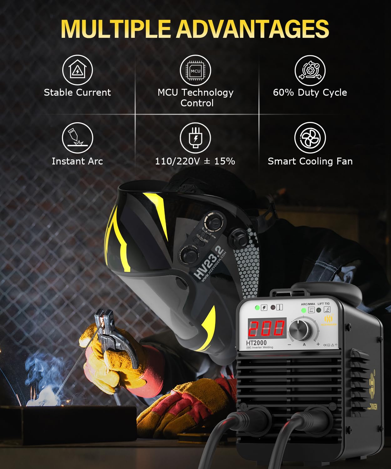 Mua HZXVOGEN 140A Stick Welder, 110/220V ARC MMA Lift TIG Welding ...